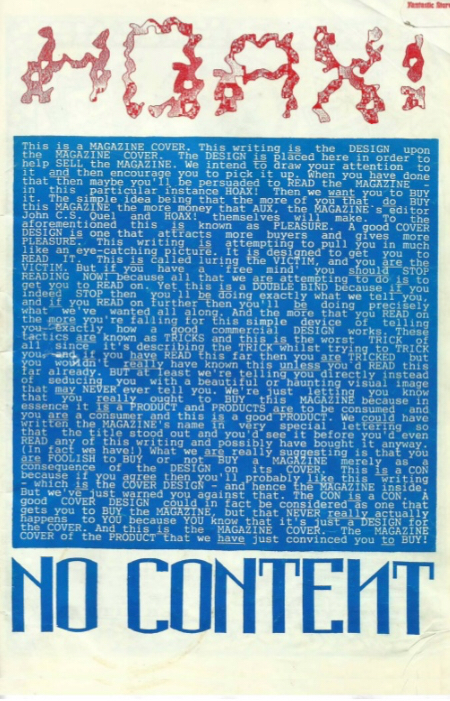 KEN CAMPBELL: HOAX MAGAZINE – Welcome To The Dark Ages and Other ...